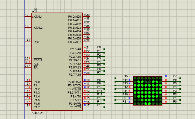 51单片机 8*8LED点阵（入门教学）_8*8led点阵电路原理图-CSDN博客
