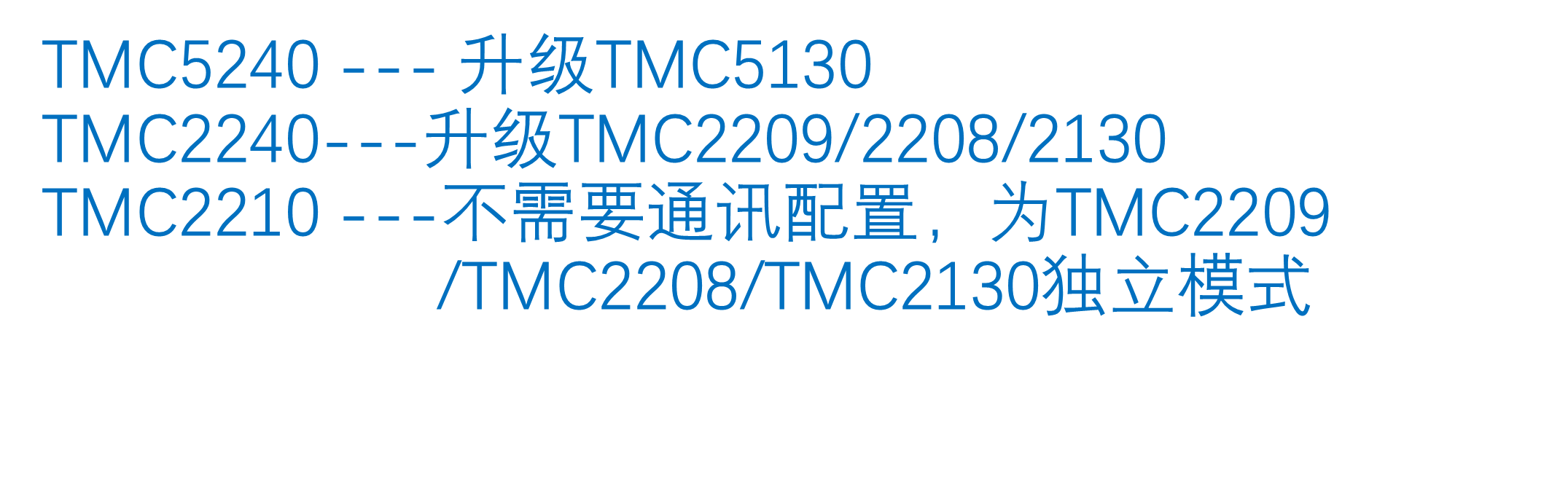 TMC2209TMC2208TMC5130全新升级TMC2240TMC2210TMC5240高性能电机驱动芯片_tmc2208和tmc2209有什么区别-CSDN博客