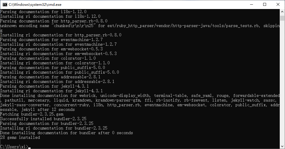 如何在Windows下安装jekyll_windows jekyll-CSDN博客