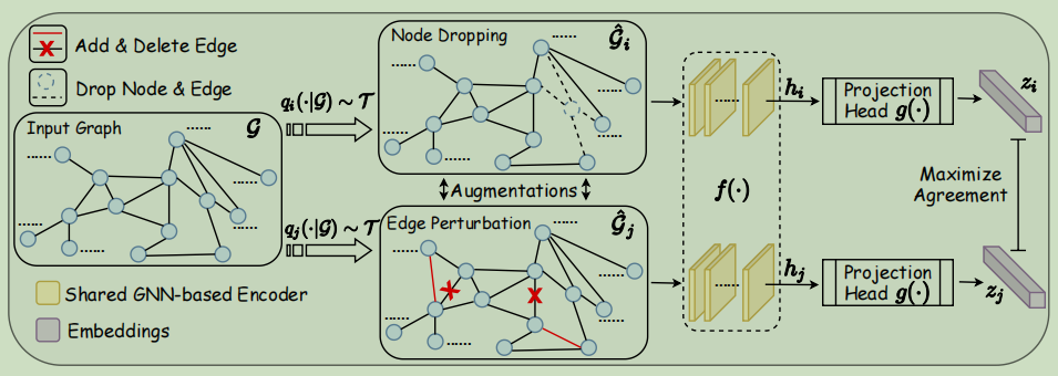 【论文翻译】Graph Contrastive Learning with Augmentations_molecular graph contrastive learning with ...