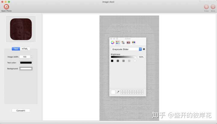 图片变ascii字符画程序设计image Ascii For Macascii字符画生成制作工具 Csdn博客 