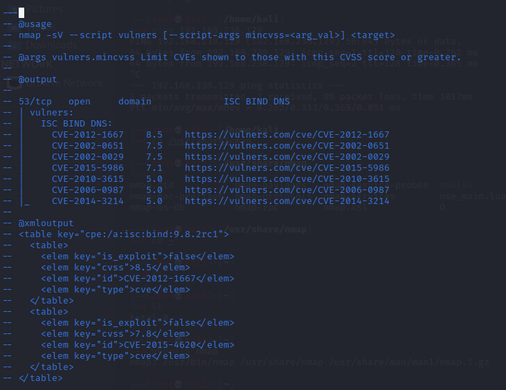 nmap –script 使用：nmap-vulners 和 vulscan出现错误 ‘/usr/bin/../share/nmap/scripts/vulscan’ found, but ...