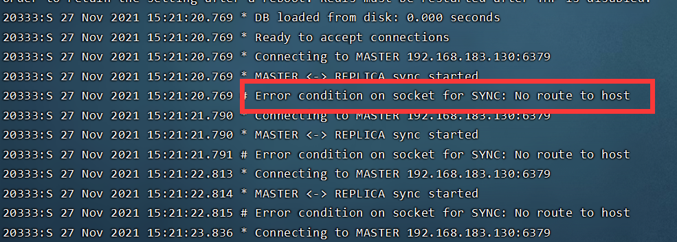 Redis主从复制踩坑：Error condition on socket for SYNC: No route to host-CSDN博客