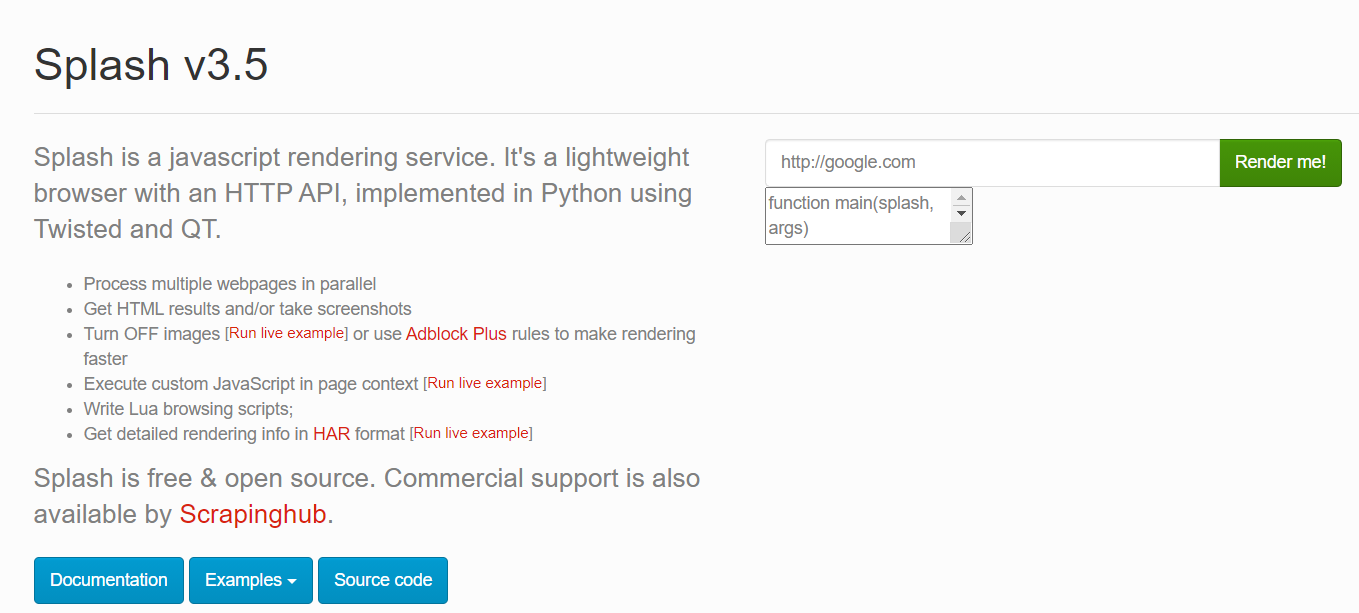 Splash (渲染JS服务)介绍安装-CSDN博客
