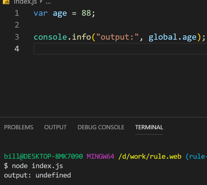 var 变量在node跟浏览器环境的的声明_node中var的变量是放在global上吗-CSDN博客