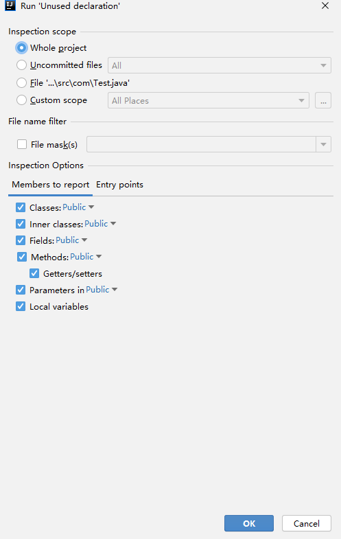 idea使用技巧之检查未使用的类、变量、方法_idea 未使用的类-CSDN博客