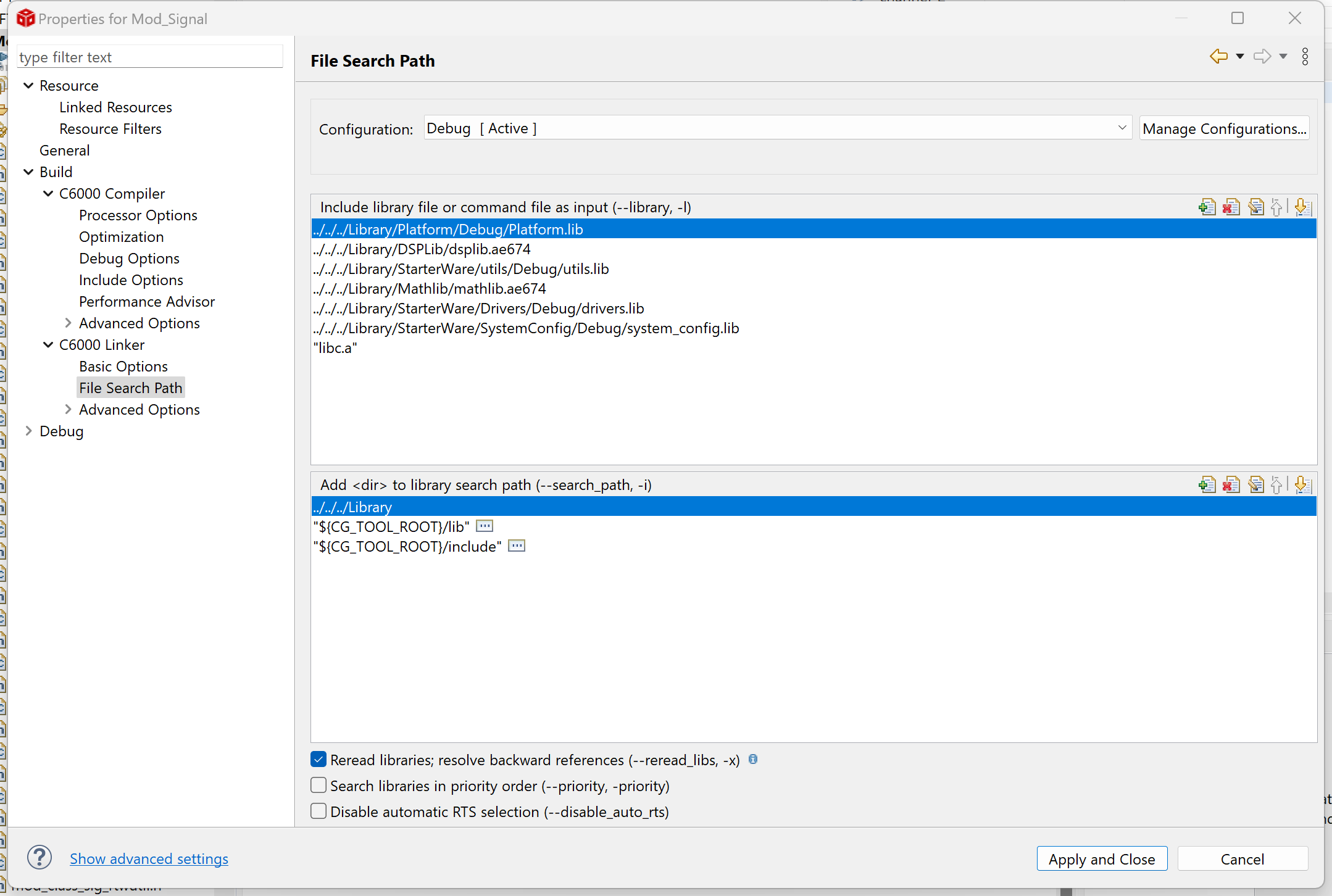 CCS编译器报错： error #10234-D: unresolved symbols remain-CSDN博客