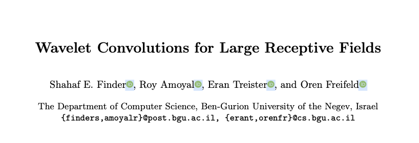 WTConv：小参数大感受野，基于小波变换的新型卷积 | ECCV'24-CSDN博客