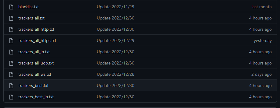 trackerslist GitHub12月无重复更新版_trackers list-CSDN博客