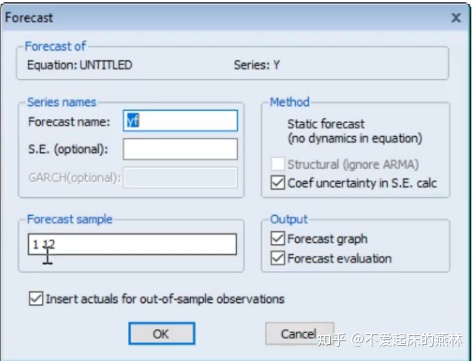 ols残差_Eviews基础操作及OLS回归-CSDN博客