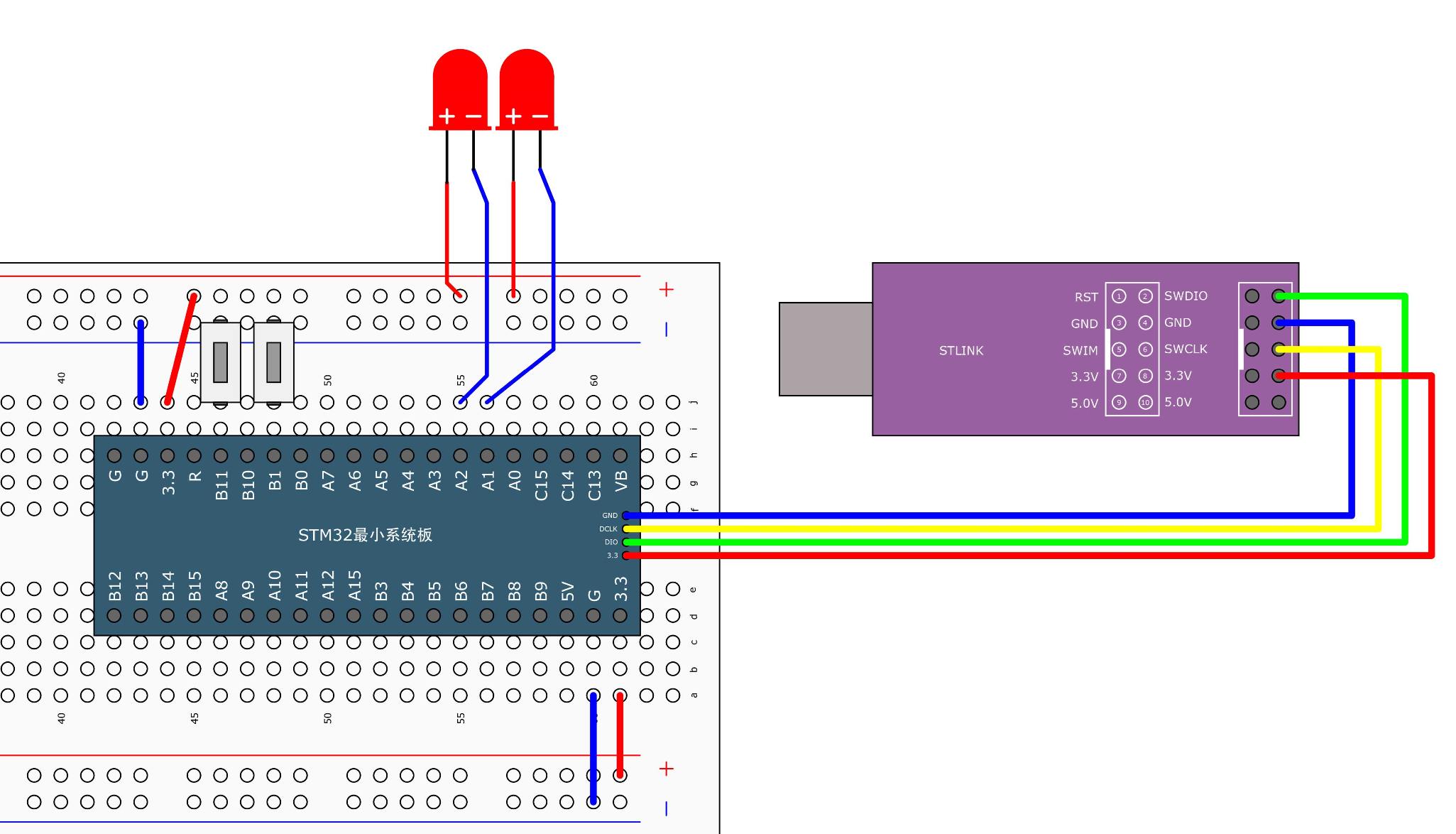 【STM32】标准库教程 面包板教学 实例丰富 知识点教学 资料详实_面包板实现oled显示和gpio-CSDN博客