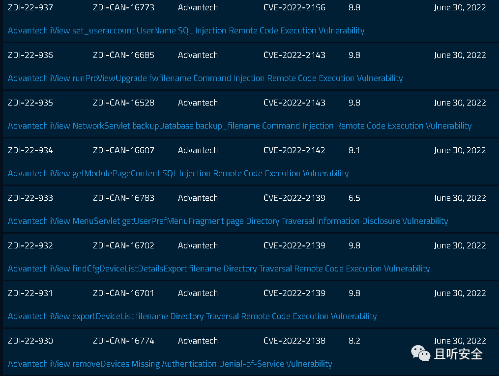 Advantech iView多个不同类型匿名RCE漏洞分享_iview-admin 漏洞-CSDN博客