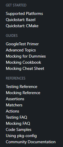 GoogleTest 入门(1) 官网文档浏览_googletest官方文档-CSDN博客