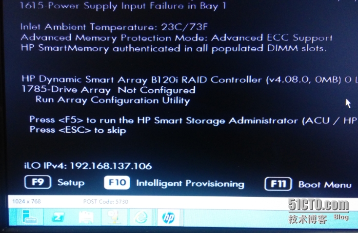 hp服务器f10不显示,HP服务器F10 Function Disabled，无法使用F10安装操作系统-CSDN博客