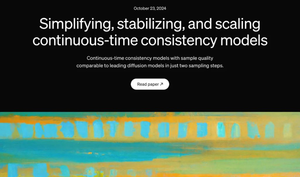 OpenAI发布全新模型sCM：图像生成速度提升50倍，视频实时生成将不再是梦-CSDN博客