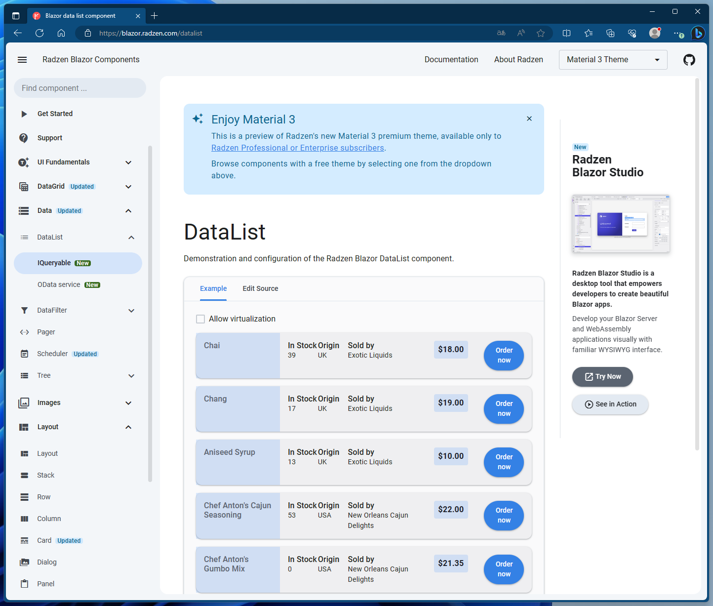基于 .net/.net core 实现 9 款开源、免费、实用、美观的 Blazor UI 框架，有你的菜嘛_c# ui框架-CSDN博客
