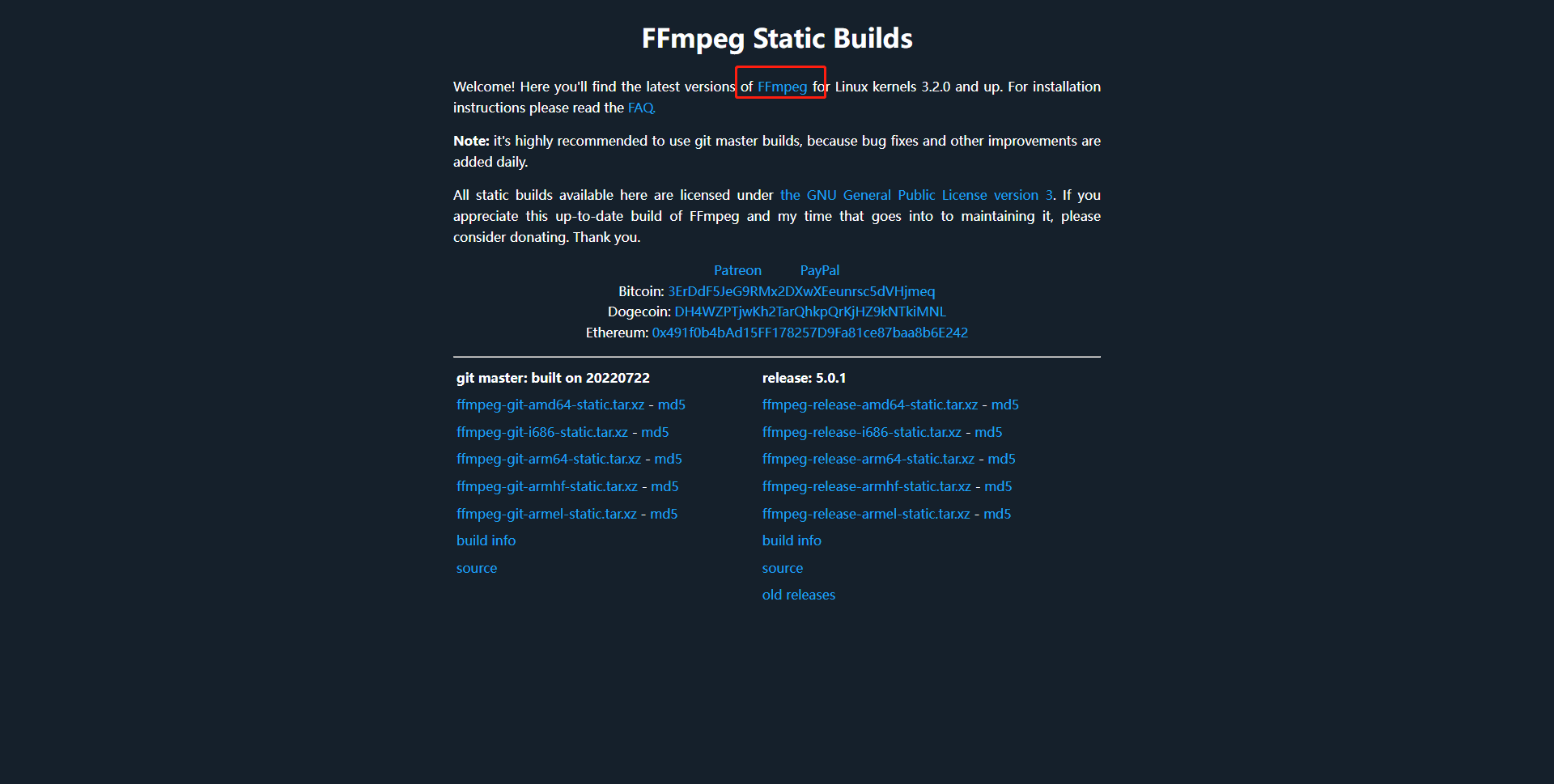RedHat ffmpeg pudn