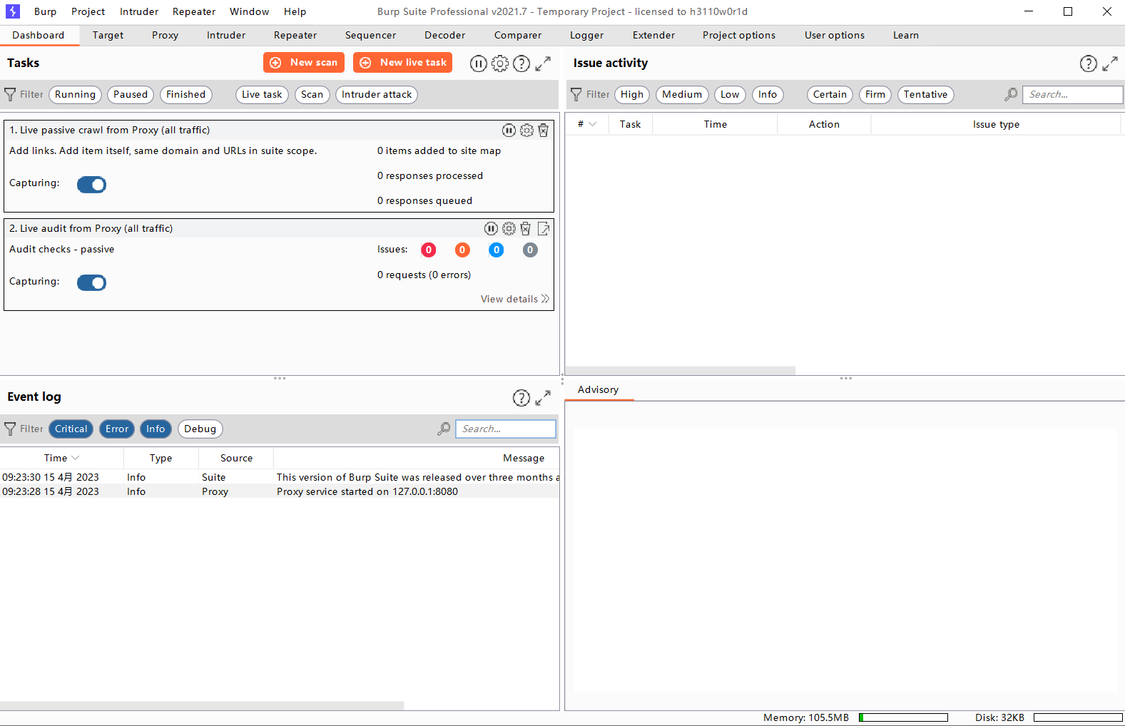 (2-2)Burp suite 新版入门介绍----Dashboard 仪表盘模块_burpsuite dashboard-CSDN博客