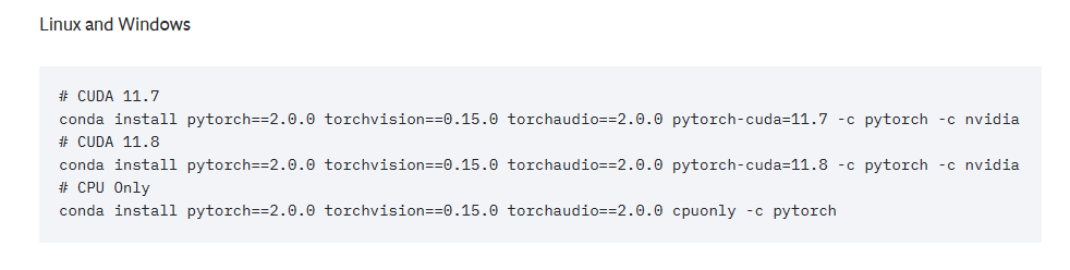 pytorch2.0 torchvision及cuda11.8、cudnn8相关资源打包下载_cuda11.8下载百度网盘-CSDN博客