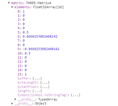 three.js 中的矩阵变换及两种旋转表达方式_threejs setrotationfromeuler-CSDN博客