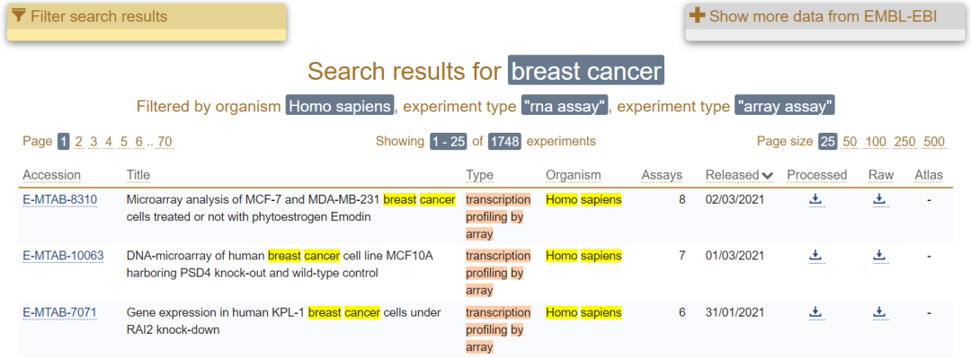 芯片数据分析笔记【04】 | ArrayExpress 数据库介绍-CSDN博客