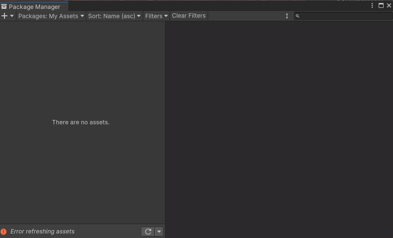 PackageManager 中的My Assets刷新不出来解决方案_unity package manager刷新不出来-CSDN博客
