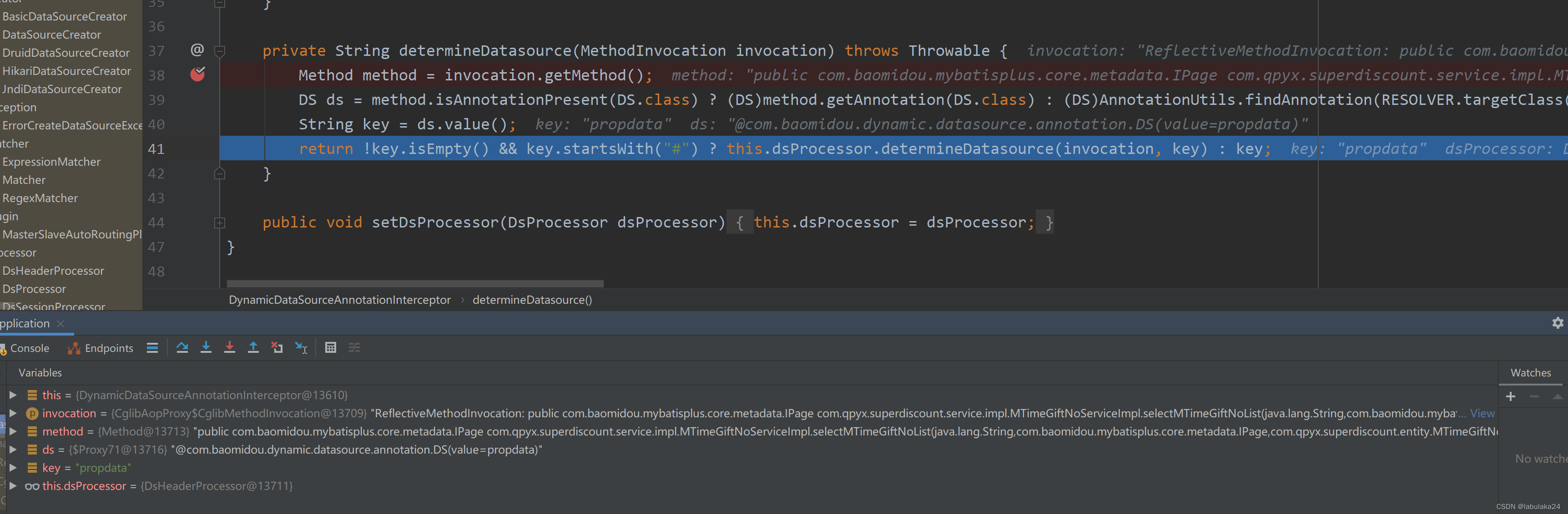 Mybatis-Plus 中使用@DS注解动态选择数据源源码分析_mybatis ds注解-CSDN博客