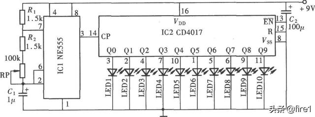 led计数电路实验报告_CD4000系列逻辑电路工作原理及其基本应用-十进制计数器CD4017...-CSDN博客