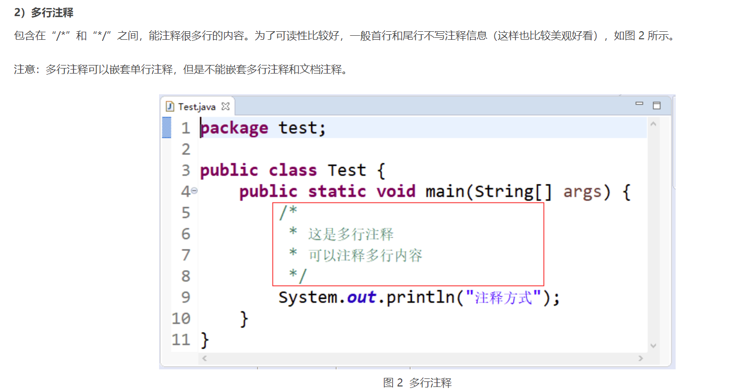 Java——注释与空行 Csdn博客 