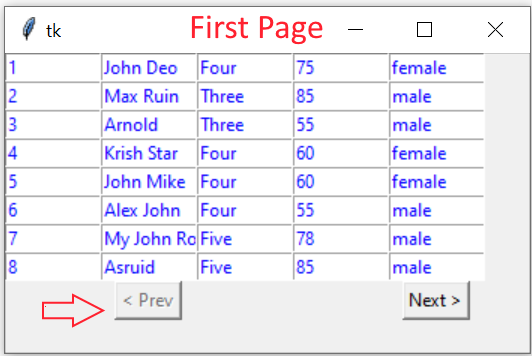 Python Tkinter Gui 使用 Sqlite 和mysql数据库实现分页显示python Tkinter Mysql 分页查询 Csdn博客 0072