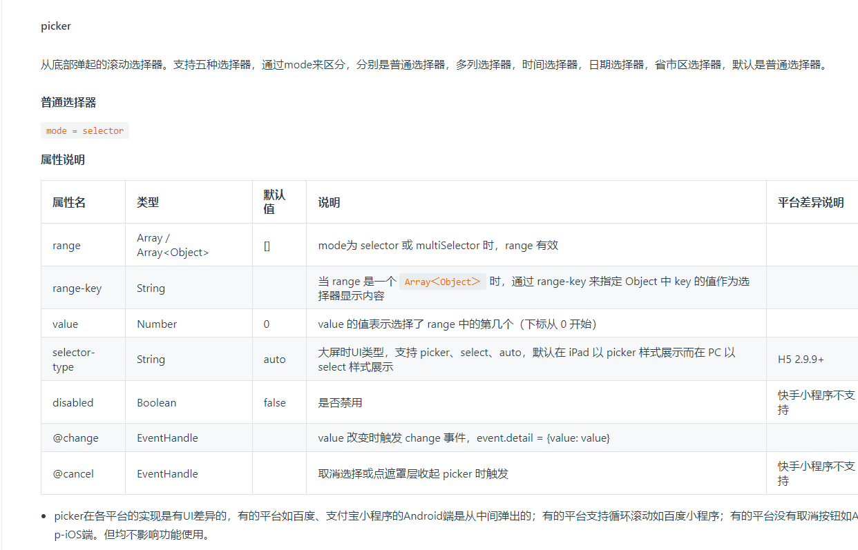 Uniapp的picker组件单列模式下range绑定对象数组的使用注意点uniapp Range Csdn博客