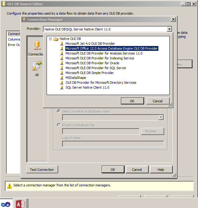 ssis ssrs mysql_微软BI 之SSIS 系列 - 在 SSIS 中导入 ACCESS 数据库中的数据-CSDN博客