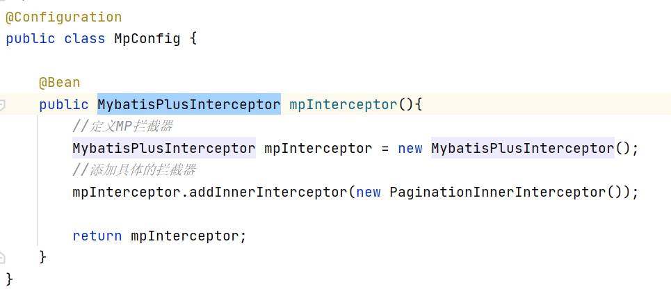 springboot和mybatisPlus配置分页拦截器出现错误 Error creating bean with name ‘xxInterceptor‘_error creating ...