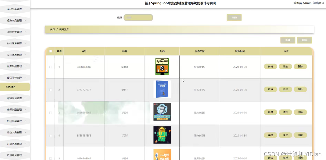 基于springbootvue的智慧社区管理系统设计和实现源码lw部署讲解 Csdn博客