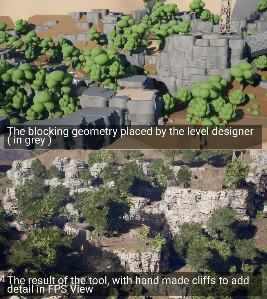 Making a Scaleable Cliff Generator in Houdini & UE4_houdini stack rock ...