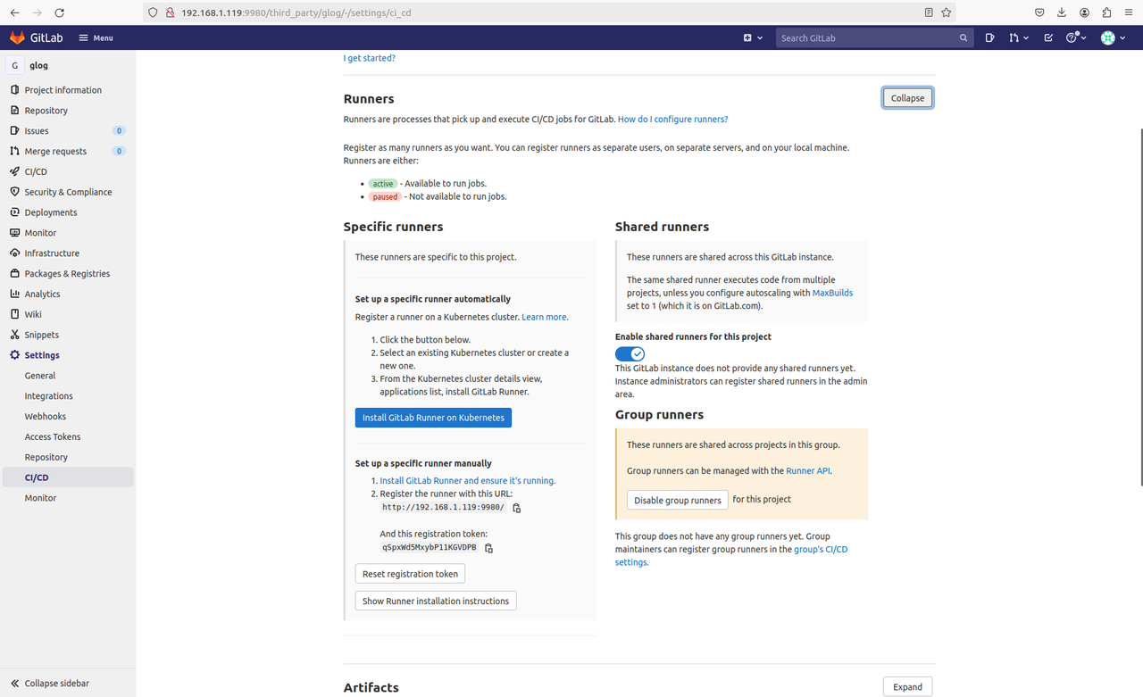 CICD：搭建gitlab-runner服务实现自动化编译打包上传_git runner cicd搭建-CSDN博客