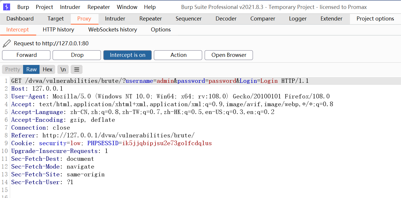 DVWA上Brute Force的Low难度-CSDN博客