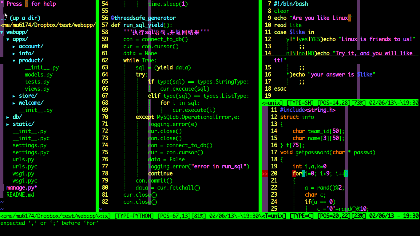 Vim 自动配置(代码补全,代码高亮,符号补全等等)vim配置自动补全 Csdn博客