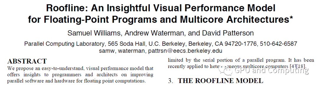 Roofline模型初步-CSDN博客