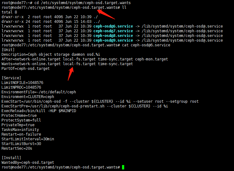 频繁启用&停用ES服务，出现local-fs.target failed with result dependency_dependency failed for local-fs ...