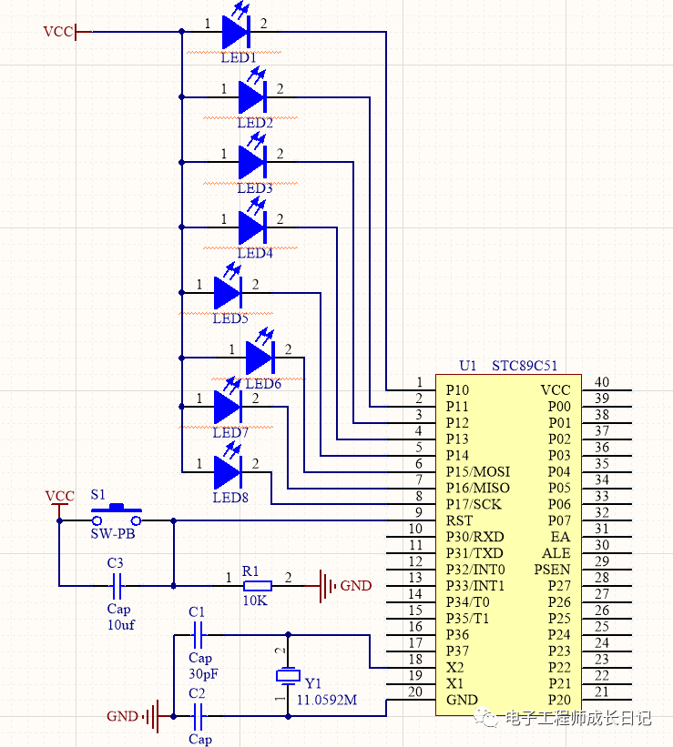 8位流水灯程序verilog花样流水灯2：双灯左移右移与闪烁 Csdn博客 1142