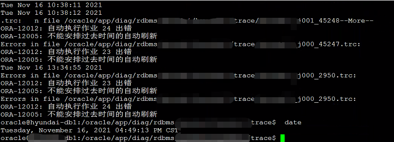 ORACLE job作业BROKEN状态无法改变灵异事件与ORA-12005&ORA-06550_oracle job 作业状态-CSDN博客