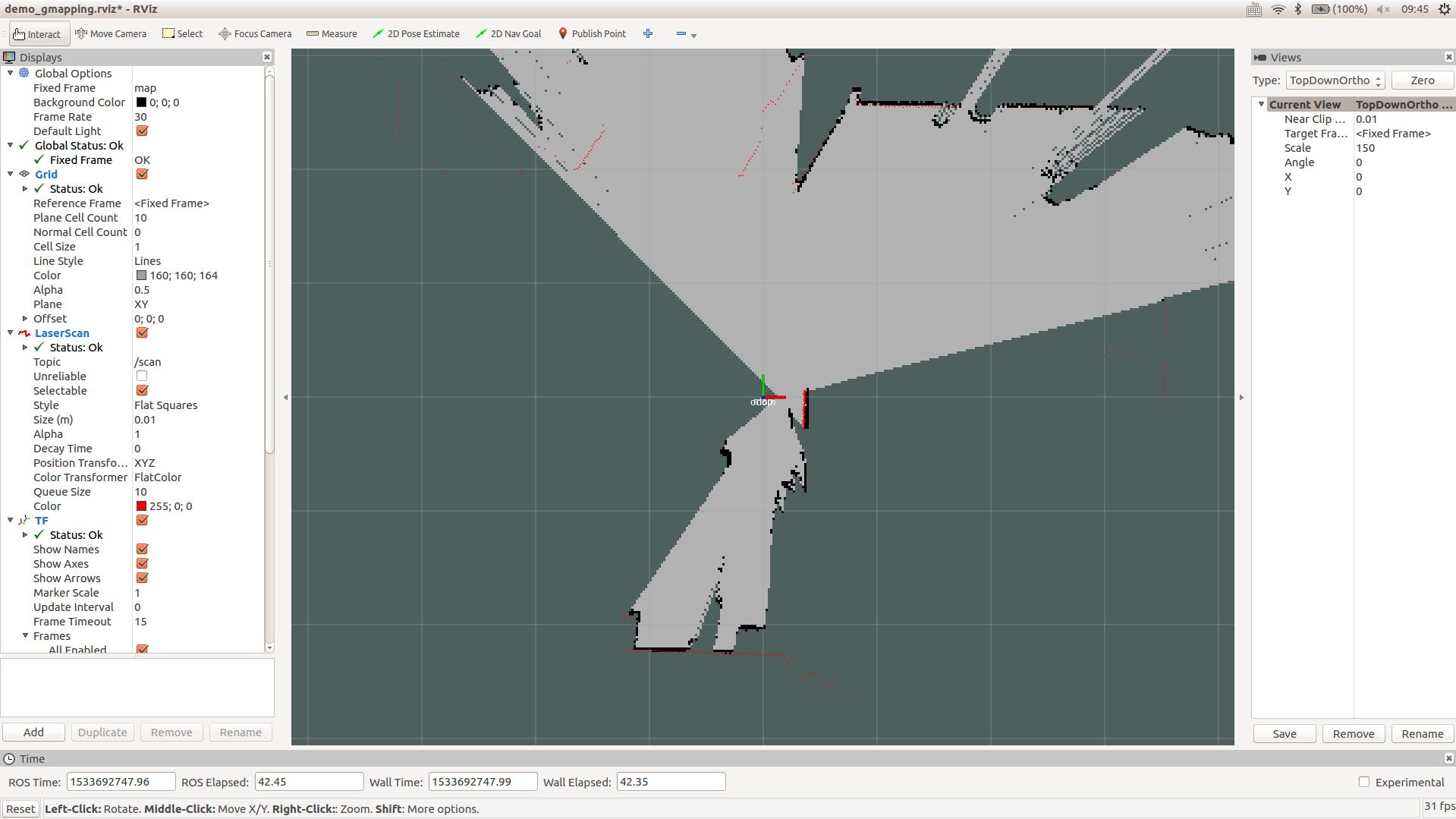 ROS下无机器人，仅用激光雷达数据跑GMapping-CSDN博客
