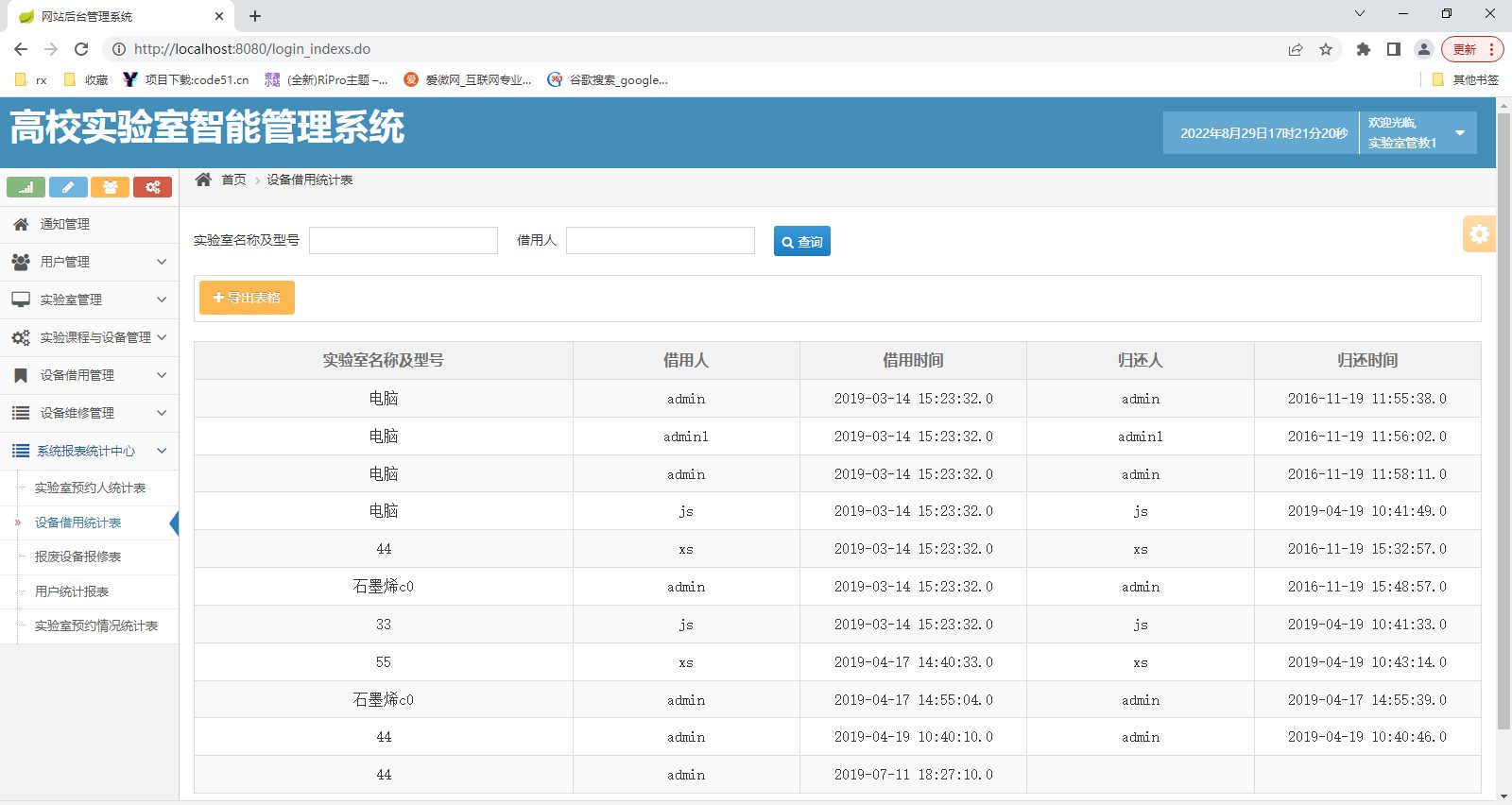 基于SSH+MySQL+Bootstrap的高校实验室智能管理系统_bootstrap模板实验室管理-CSDN博客