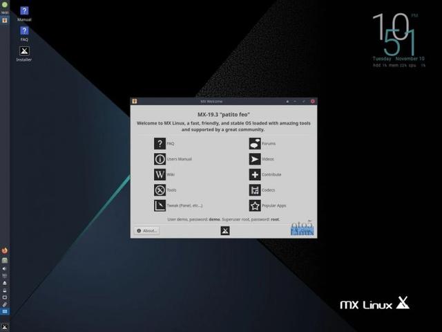 debian xfce4图形键盘不能输入_基于Debian的MX Linux 19.3正式发布-CSDN博客