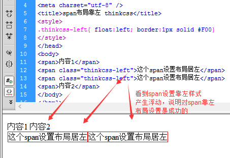html span向上对齐,css也能让span靠左布局-CSDN博客