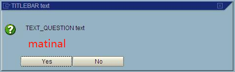 ABAP POPUP_TO_CONFIRM 弹出框总结-CSDN博客