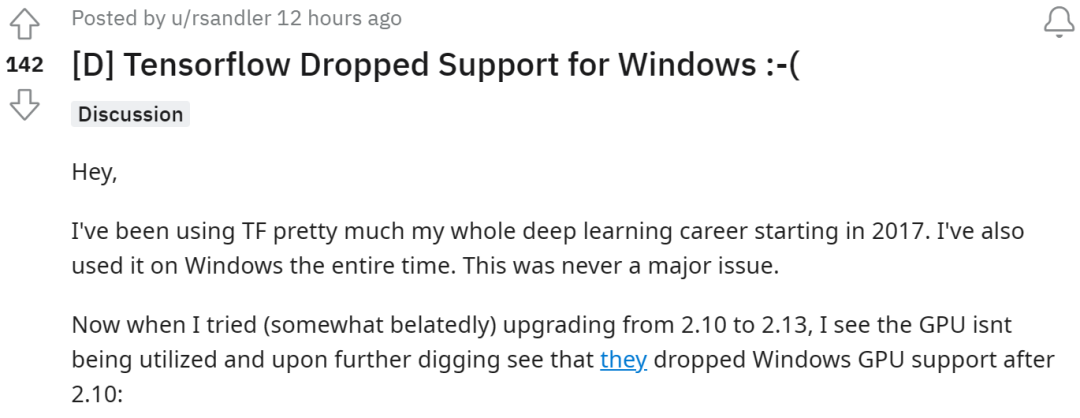 如何看待TensorFlow放弃支持Windows GPU？-CSDN博客