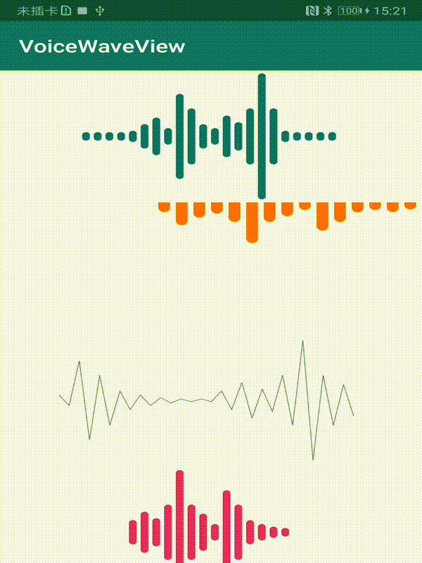 android 音频动画,GitHub - a237112263/VoiceWaveView: a voice wave view ...